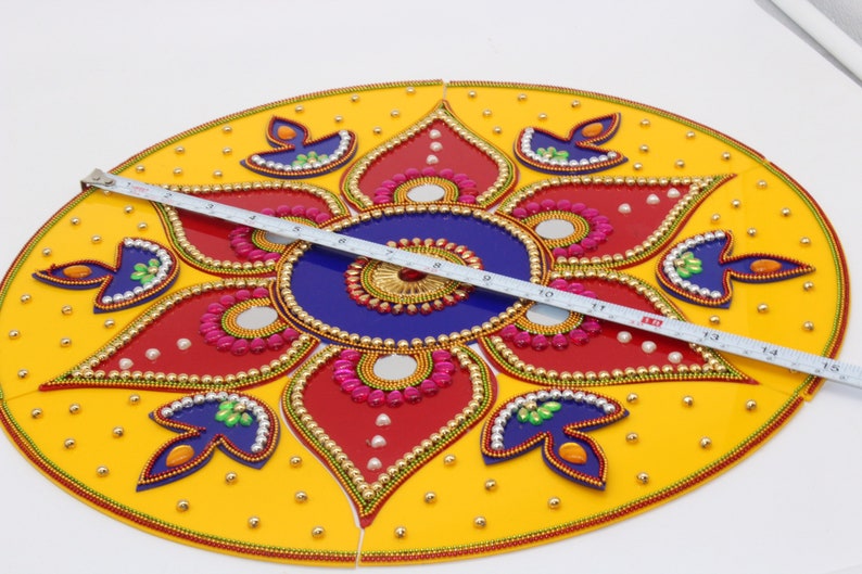 Acrylic Rangoli/ Home Decor/diwali /floor Decorations/ Modak Rangoli ...