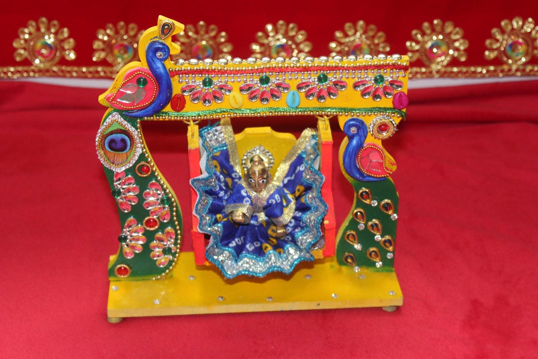 Swing for Lord Krishna./jhula for Laddoo Gopal/ Baby Krishna Paranu ...
