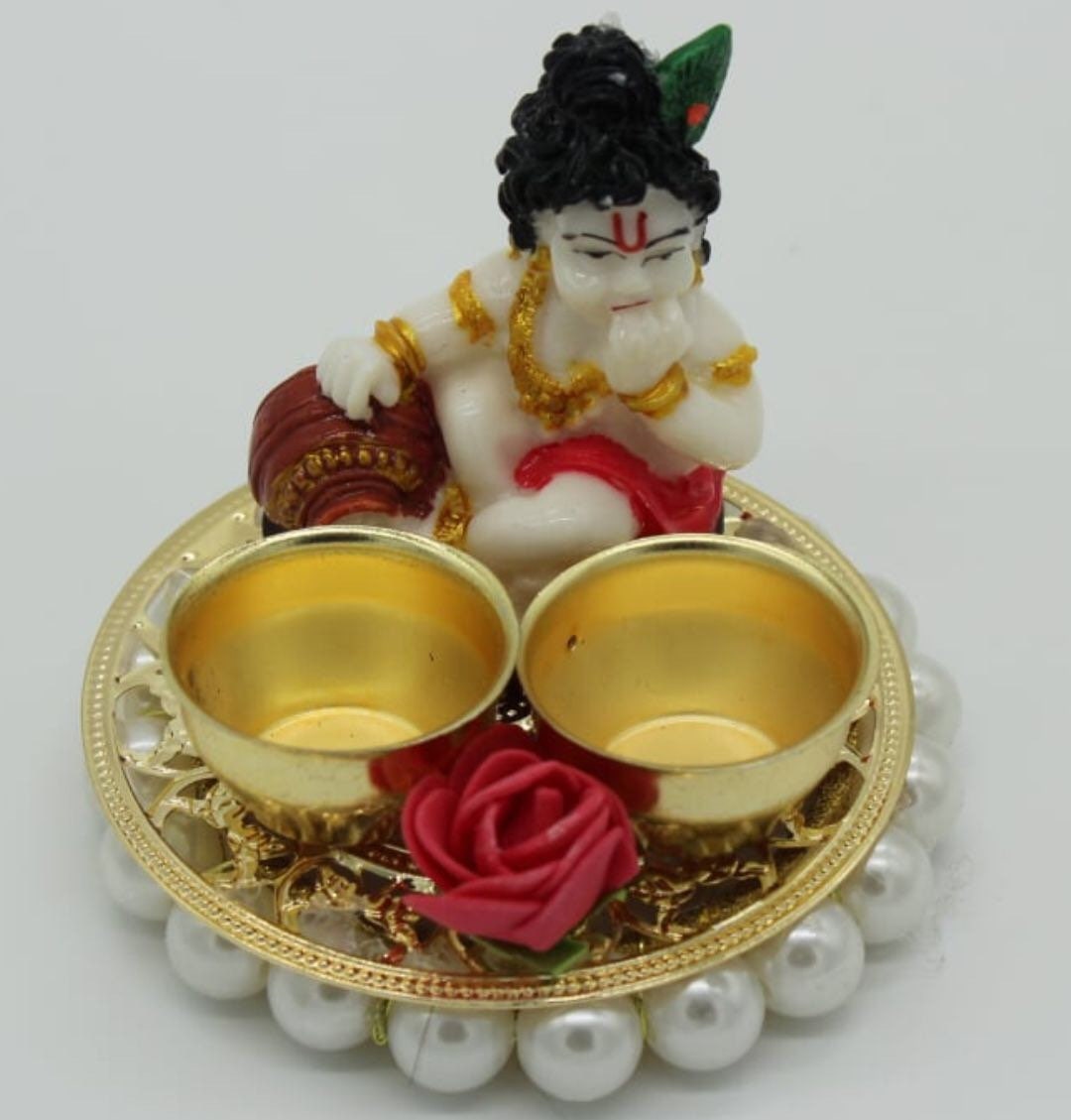 Krishna Haldi Kumkum Holder, Pooja Favor Gift, Bulk Gift - Etsy