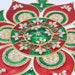 Red and Green Meenakari Work Metal Rangoli Home Decor Diwali - Etsy