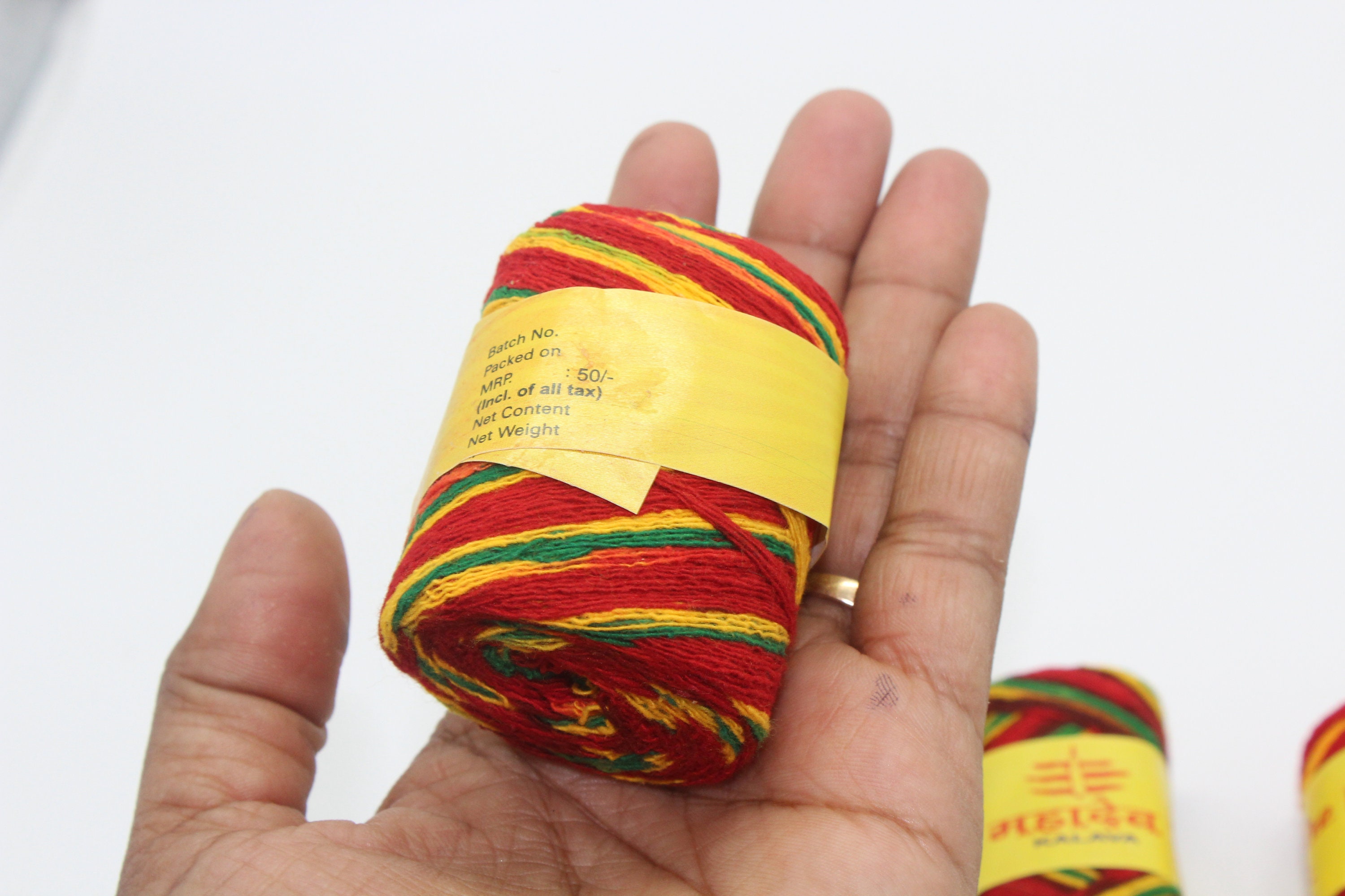 Red Thread / Red and Green /good Luck Dhaga Wedding Kalawa Sacred Hindu ...