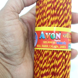 Red Thread / Red and Green /good Luck Dhaga Wedding Kalawa Sacred Hindu ...