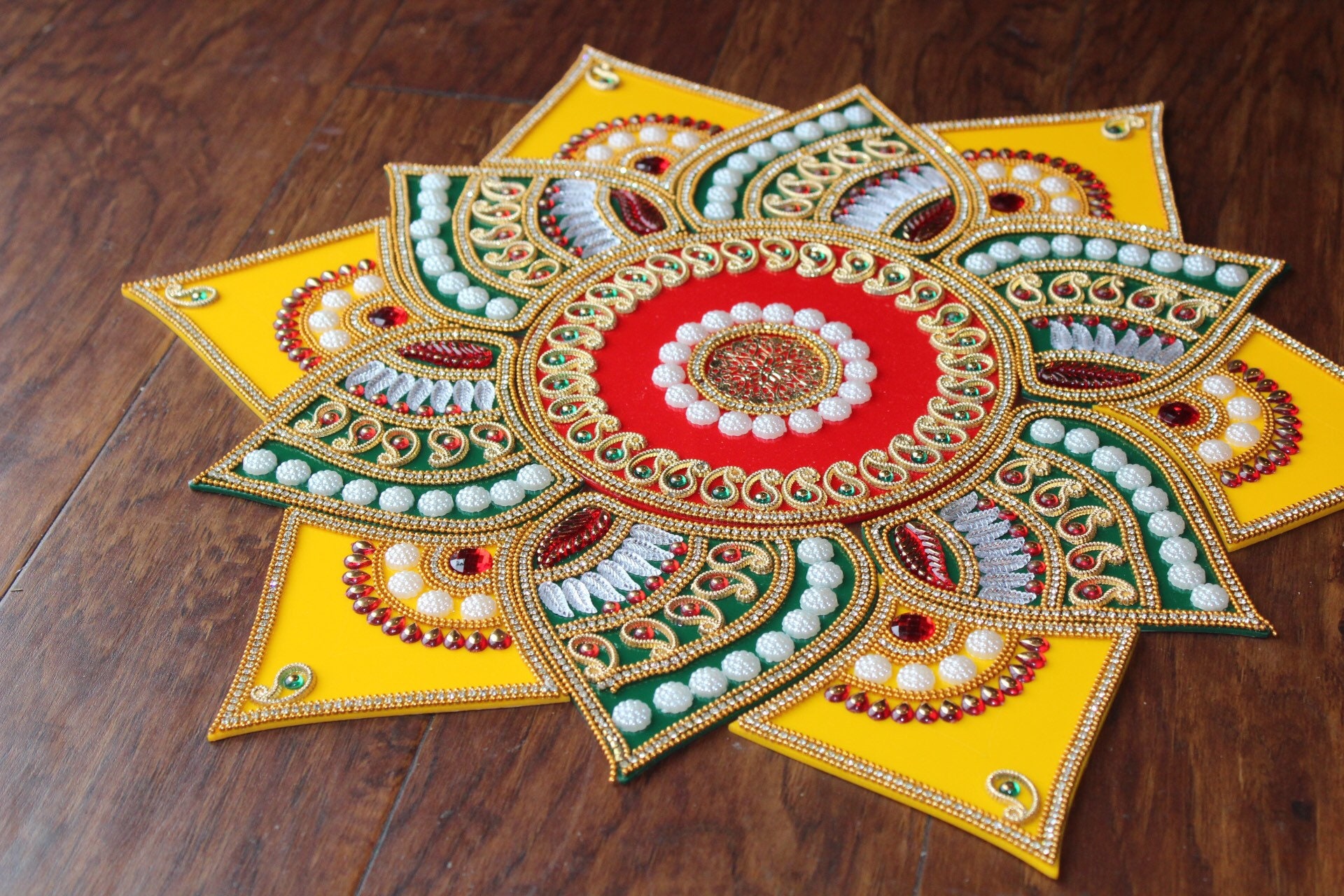 Acrylic Rangoli/ Home Decor/diwali /floor Decorations/ Kalas - Etsy