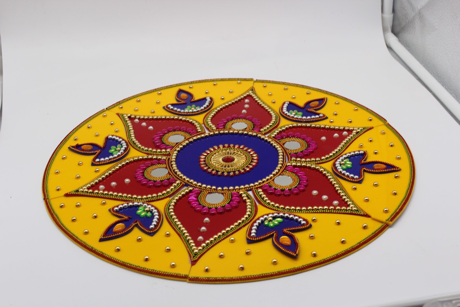 Acrylic Rangoli/ Home Decor/diwali /floor Decorations/ Modak Rangoli ...
