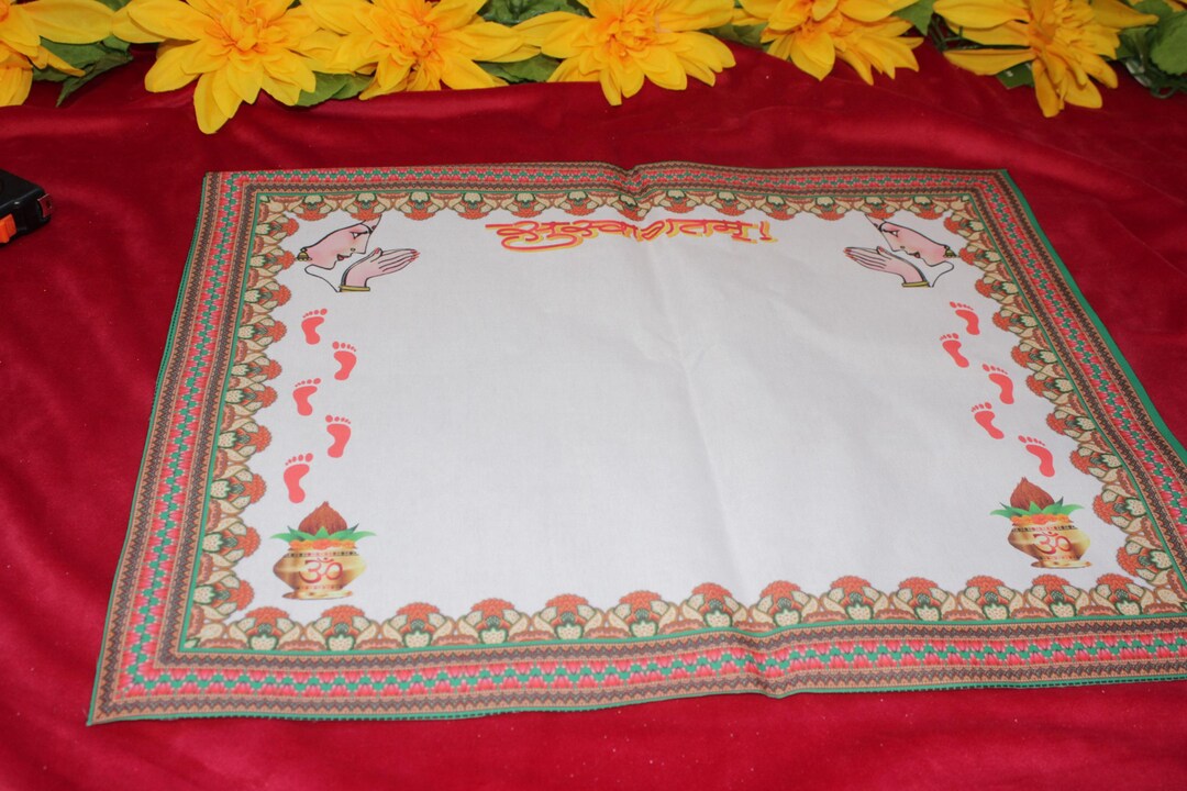 Gujarati Wedding Kanku (kumkum) Pagla , Rumal Gujarati Wedding Rituals ...