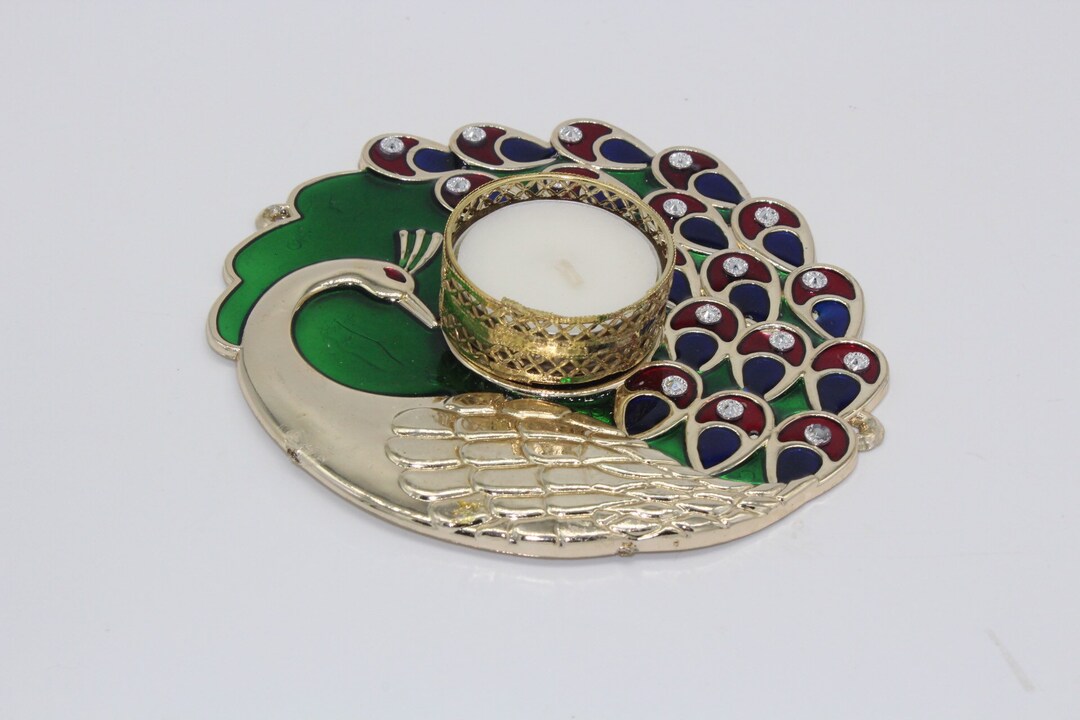 20 Pieces-peacock Candle Holder | Tealight Candle Holder | Return Gift ...