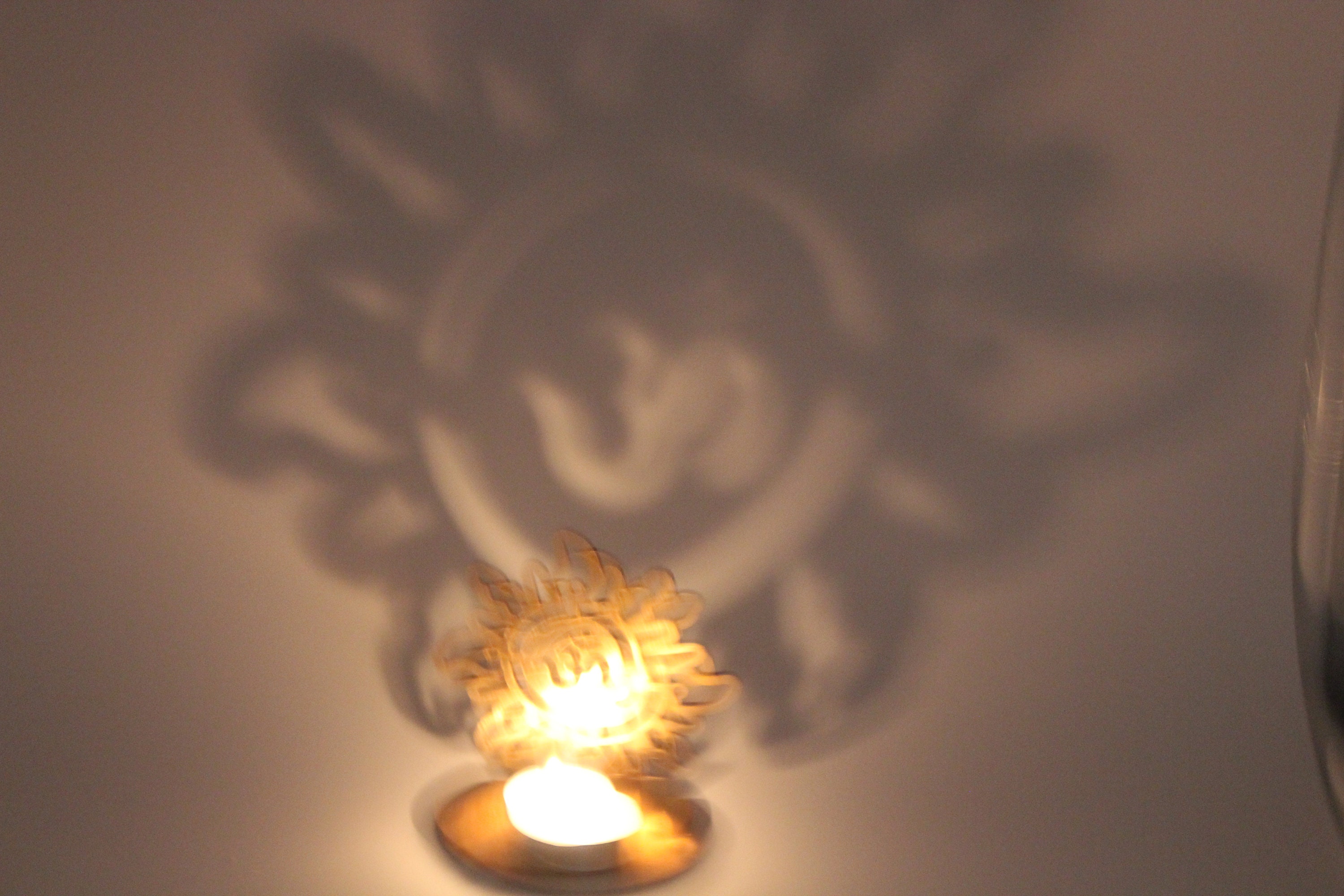 Arihant Creations | Wooden Shadow Diya - Om Yoga | Return Gifts ...