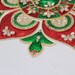 Red and Green Meenakari Work Metal Rangoli Home Decor Diwali - Etsy
