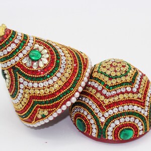 Decorated Nariyal for Pooja, Artificial Coconut for Diwali, Baby Shower ...