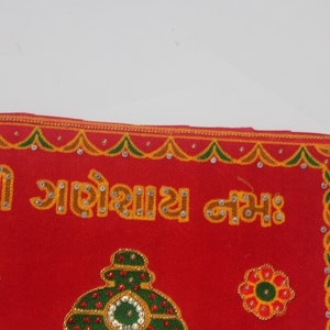 Ganesh Sthapana/ Gujarati Wedding/clothes Small Backdrop/ Ganesha ...
