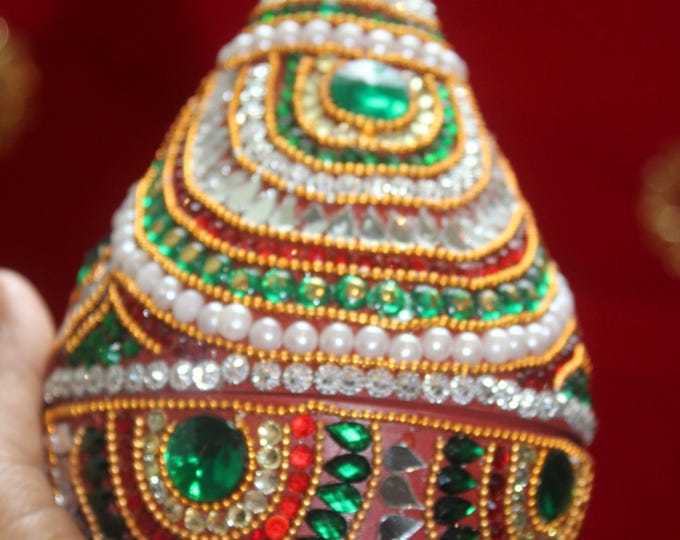 Decorated Nariyal for Pooja, Artificial Coconut for Diwali, Baby Shower ...