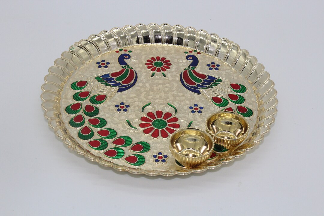 Acrylic Haldi Kumkum Holder Puja Thali, Indian Return Gift, Return Gift ...