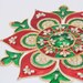 Red and Green Meenakari Work Metal Rangoli Home Decor Diwali - Etsy