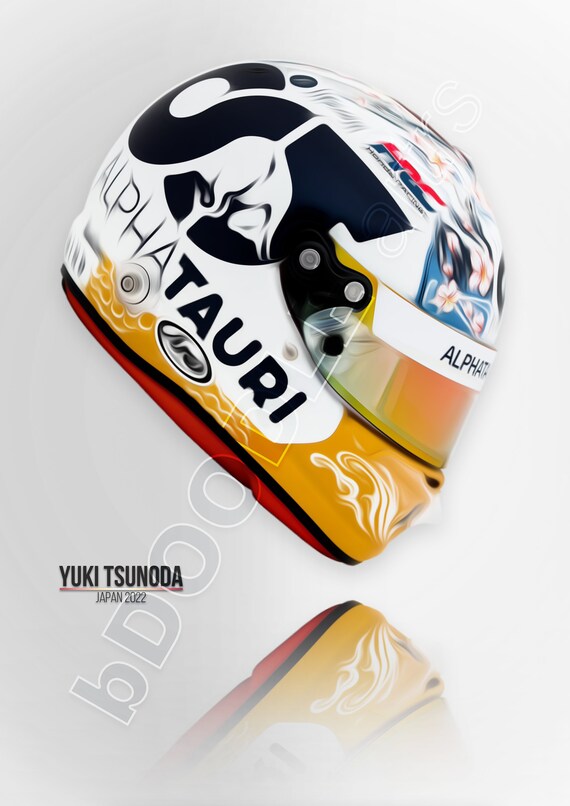 Yuki Tsunoda's Helmet For The 2022 Japanese Grand Prix, 45% OFF