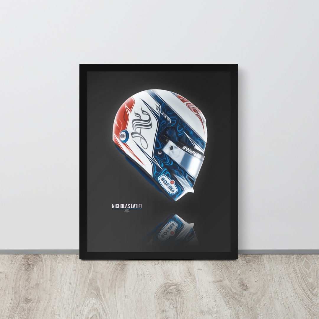 Nicholas Latifi | Helmet | 2022 | Williams | Illustration | Wall Art ...