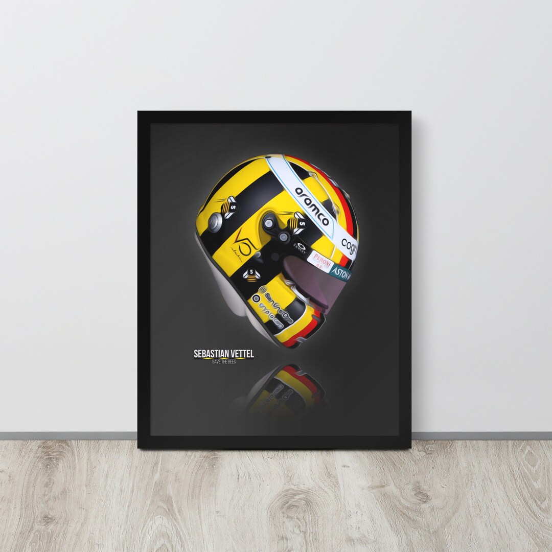 Sebastian Vettel | Helmet | 2022 | Save the Bees | Aston Martin ...