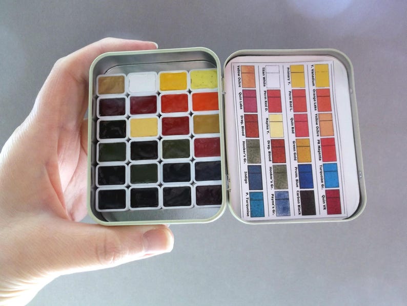 MAIMERI BLU Signature Watercolor Mini Pan Botanical Landscape Colors of ...