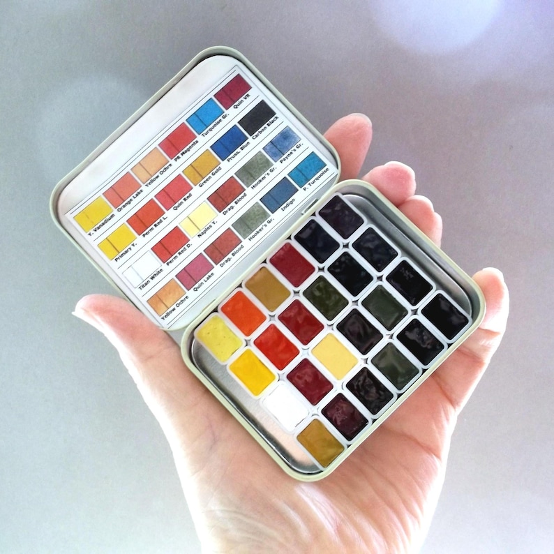 Maimeri Blu: Mini Pans Watercolor Set, Botanical and Landscape Colors ...
