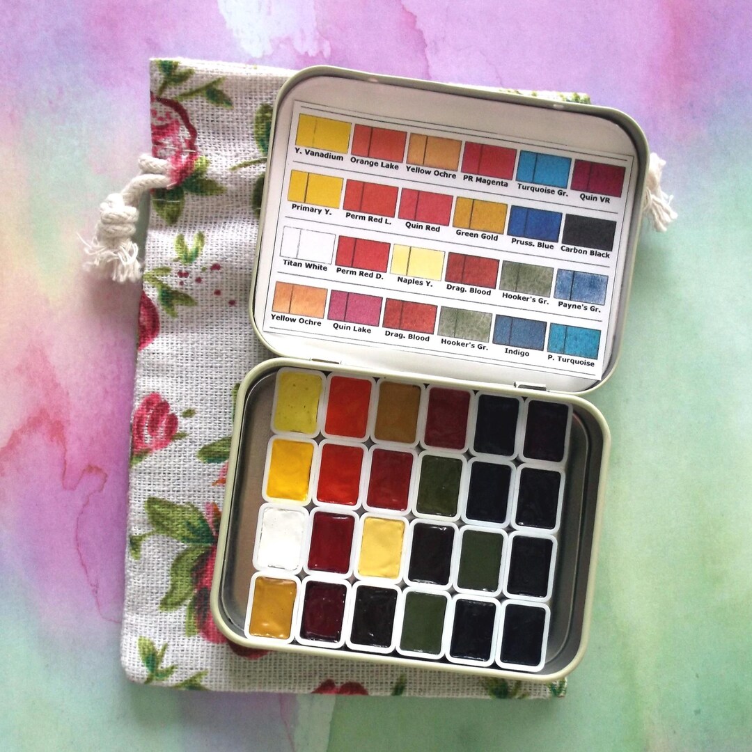 MAIMERI BLU Signature Watercolor Mini Pan Botanical Landscape Colors of ...