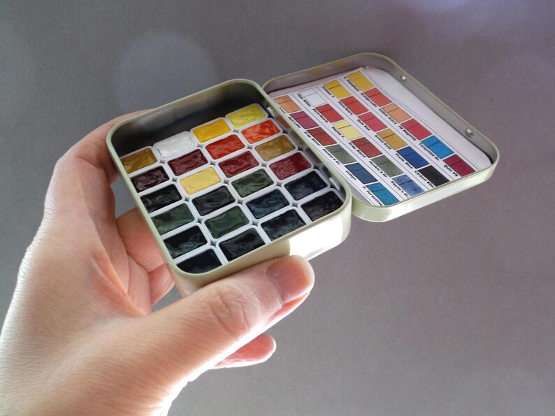 MAIMERI BLU Signature Watercolor Mini Pan Botanical Landscape Colors of ...