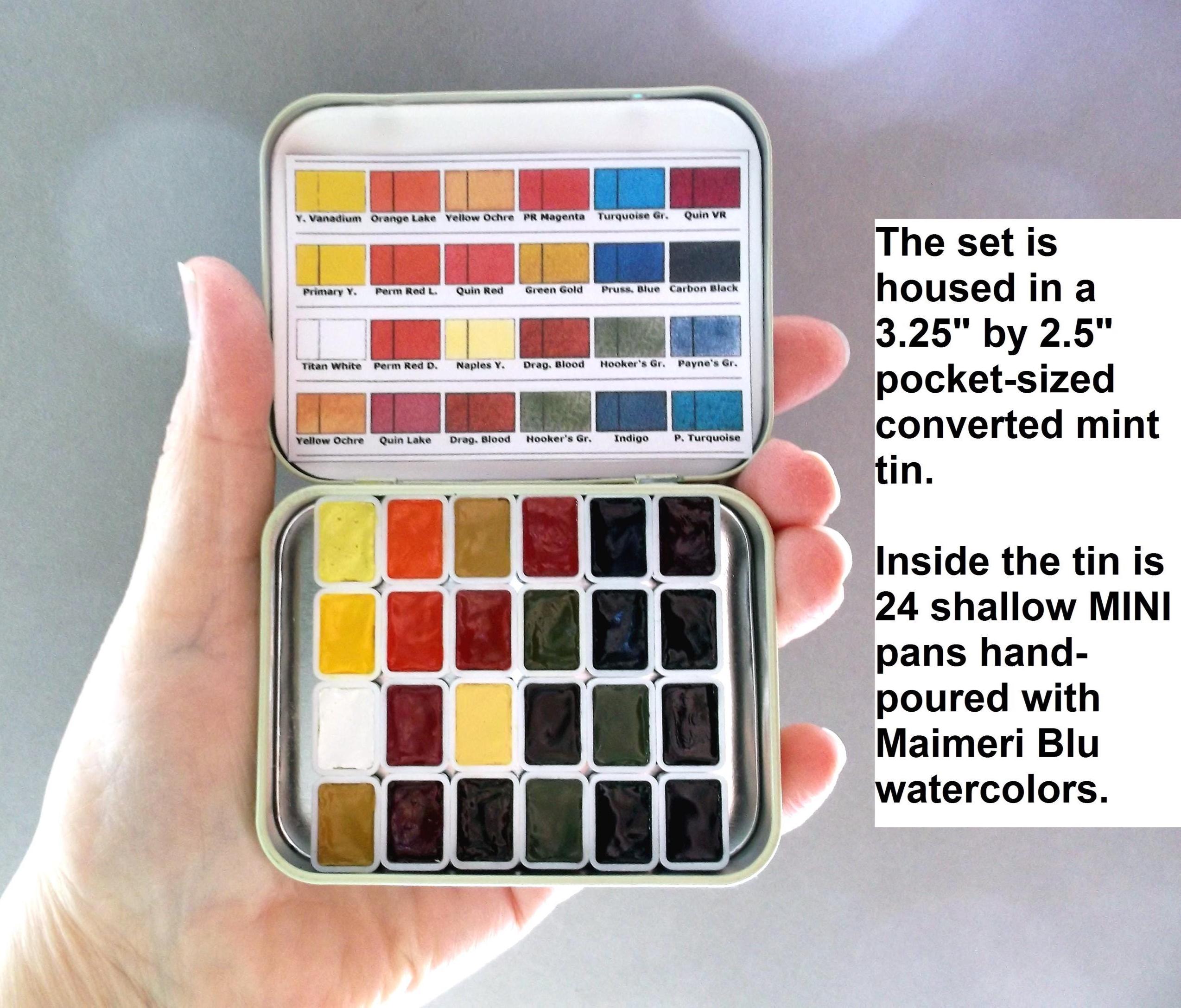 Maimeri Blu: Mini Pans Watercolor Set, Botanical and Landscape Colors ...