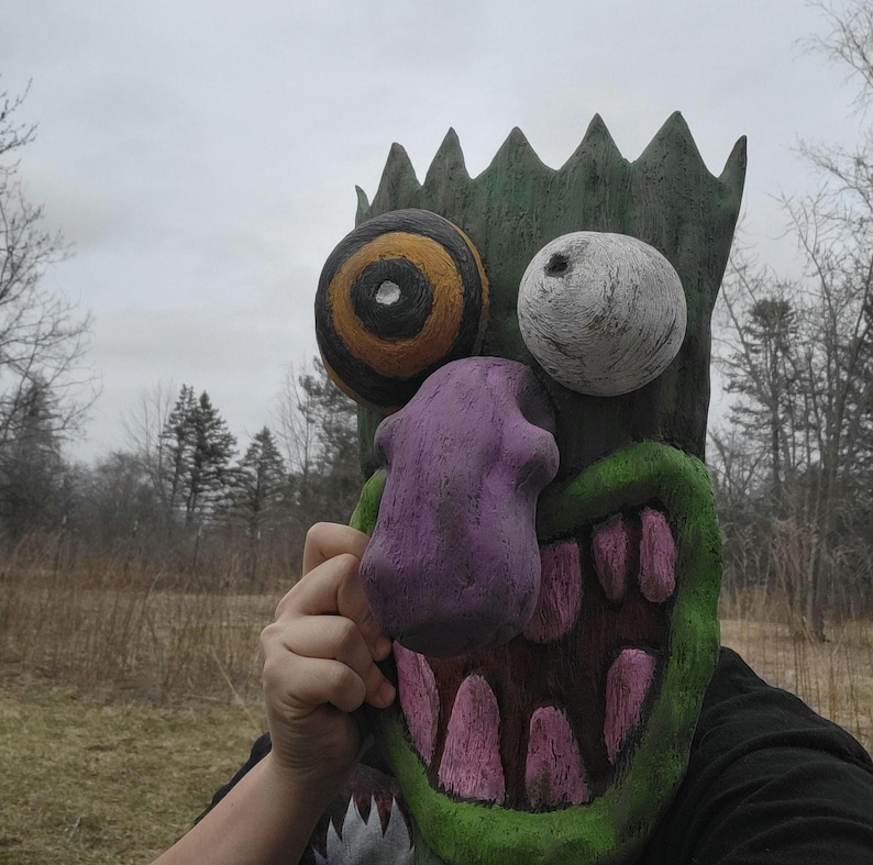 Eustace Bagge Courage the Cowardly Dog Realistic Prop Mask - Etsy
