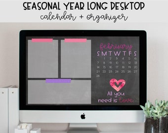 Cactus Desktop Wallpaper Calendar | 2024-25 Calendar, Organizer ...