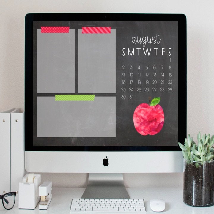 Apple Desktop Wallpaper Calendar 2023-24 Calendar, Organizer, Desktop ...
