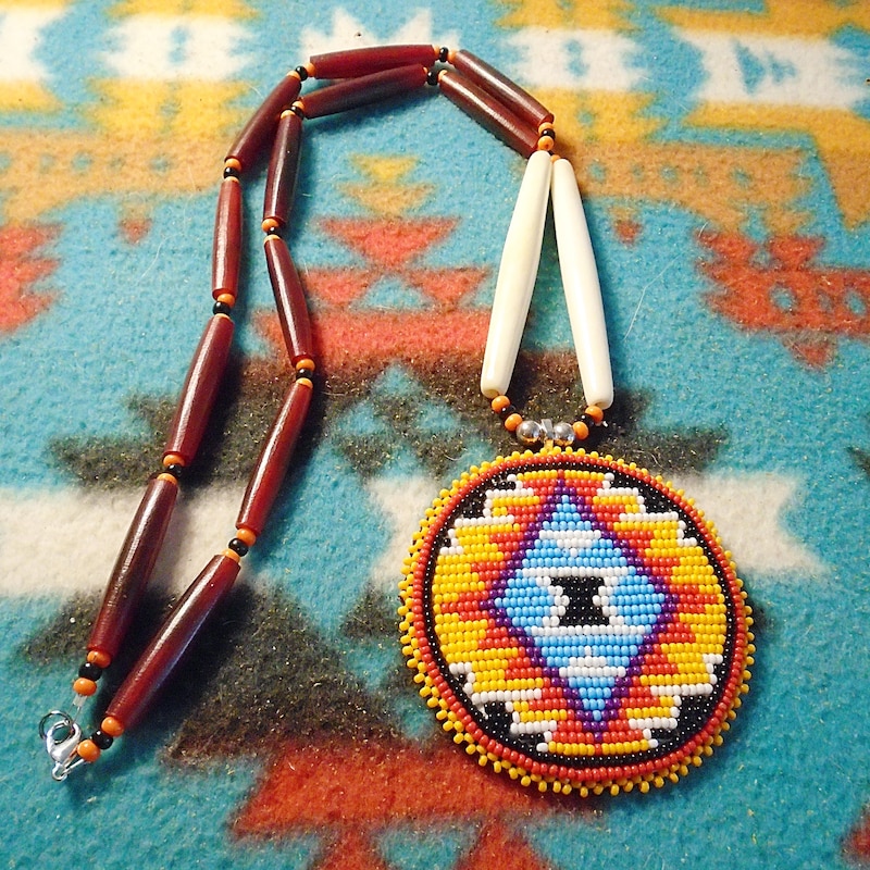 Beaded Medallion - Etsy