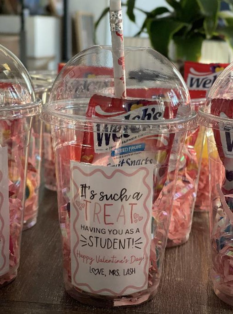 Valentine Student {from Teacher} Tag - Etsy