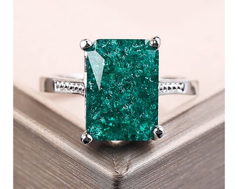 Green Stone Ring - Etsy