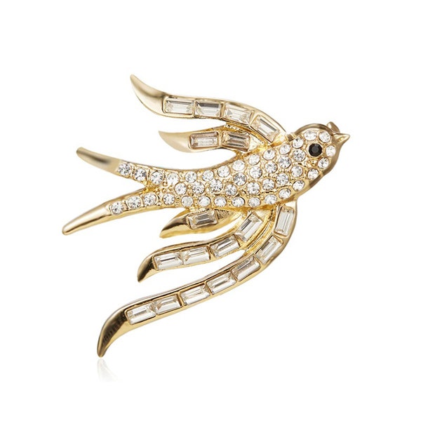 Swallow Brooch - Etsy