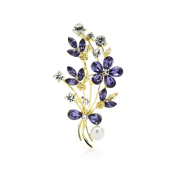 Purple Brooch - Etsy