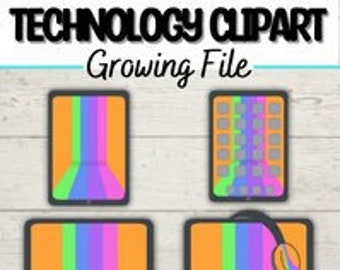 3D Printer Clipart Bundle: PNG & SVG Modern Technology Clipart Circuit ...