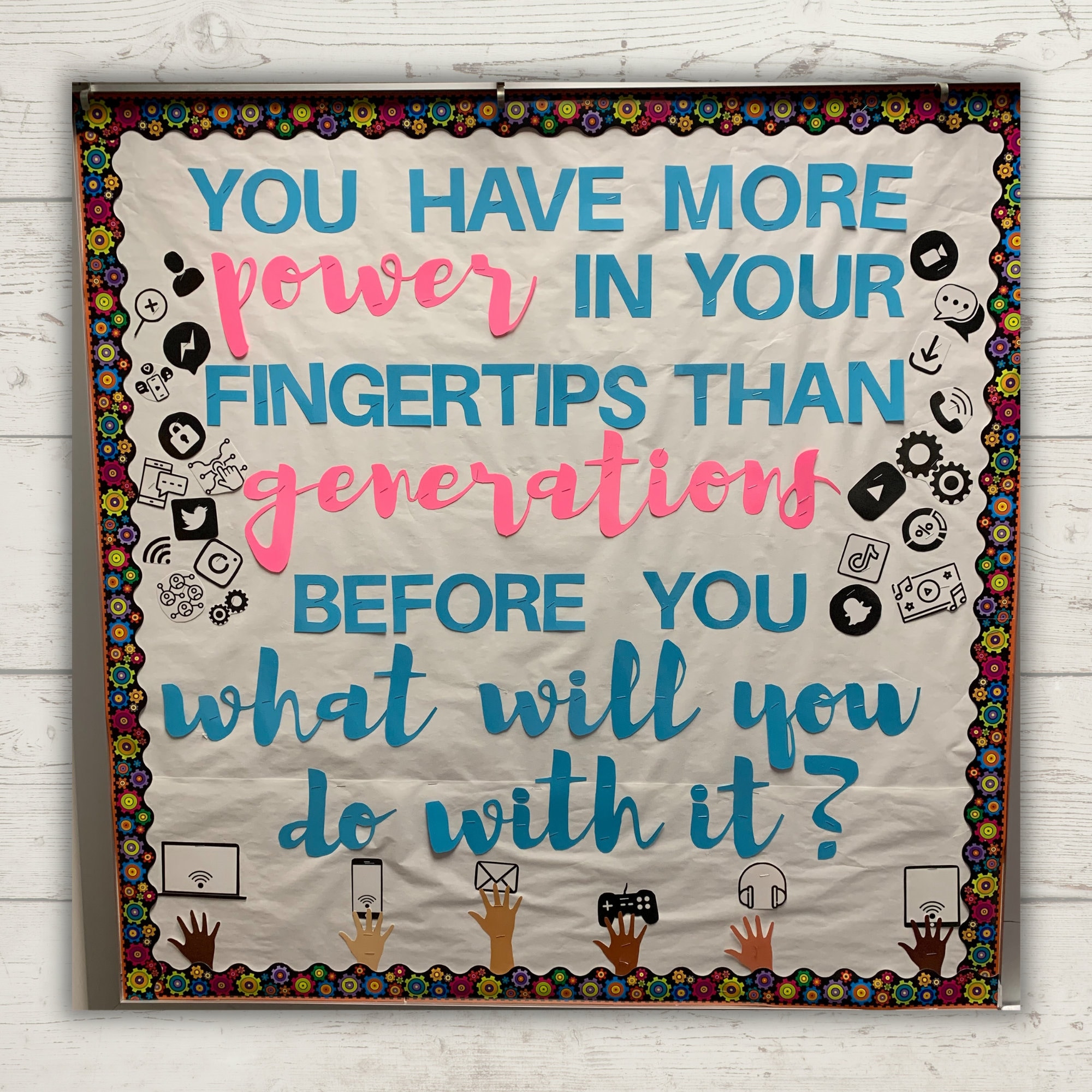 Tech Inspired Bulletin Board for the Classroom - Etsy