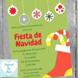 Invitación Fiesta De Navidad, Invitación Fiesta Familiar Empresarial, Ideas Posada Navideña ...