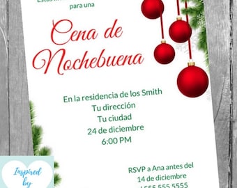 Invitación Fiesta De Navidad, Invitación Fiesta Familiar Empresarial, Ideas Posada Navideña ...