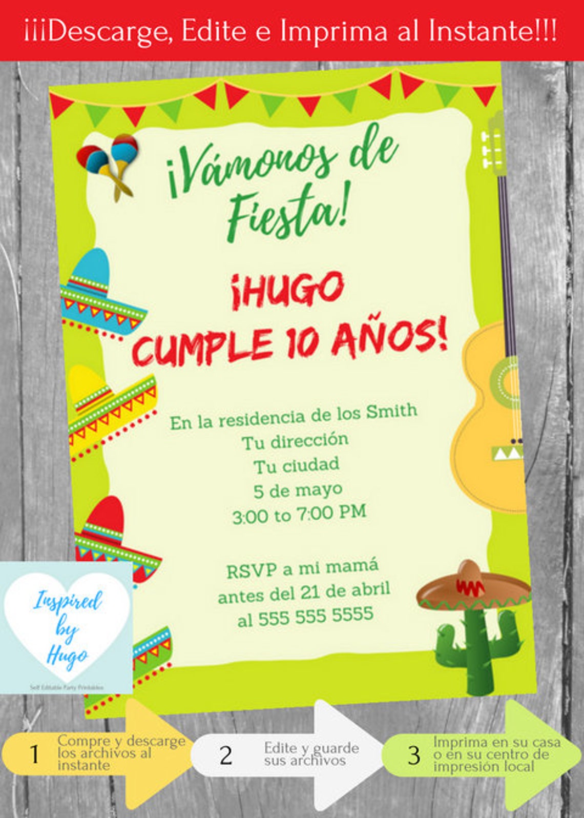 Invitación Fiesta, Invitación Fiesta De Cumpleaños, Fiesta Mexicana ...