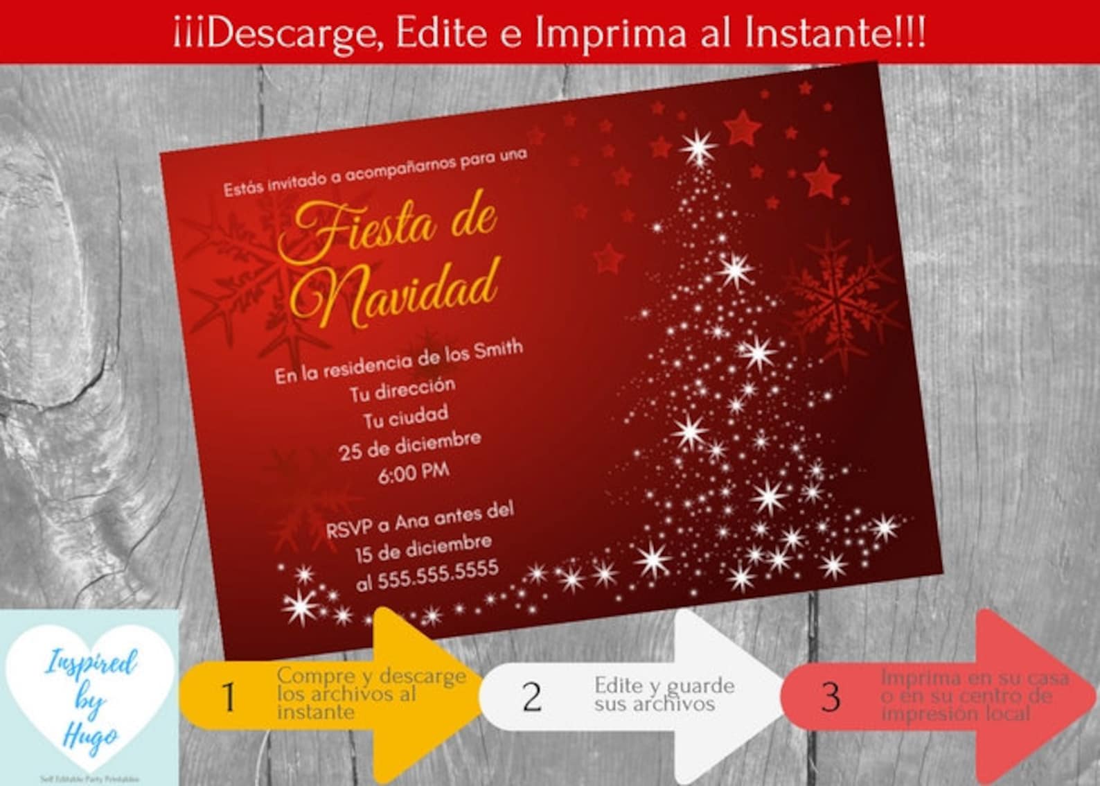 Invitación Fiesta De Navidad, Invitación Fiesta Familiar Empresarial, Ideas Posada Navideña ...