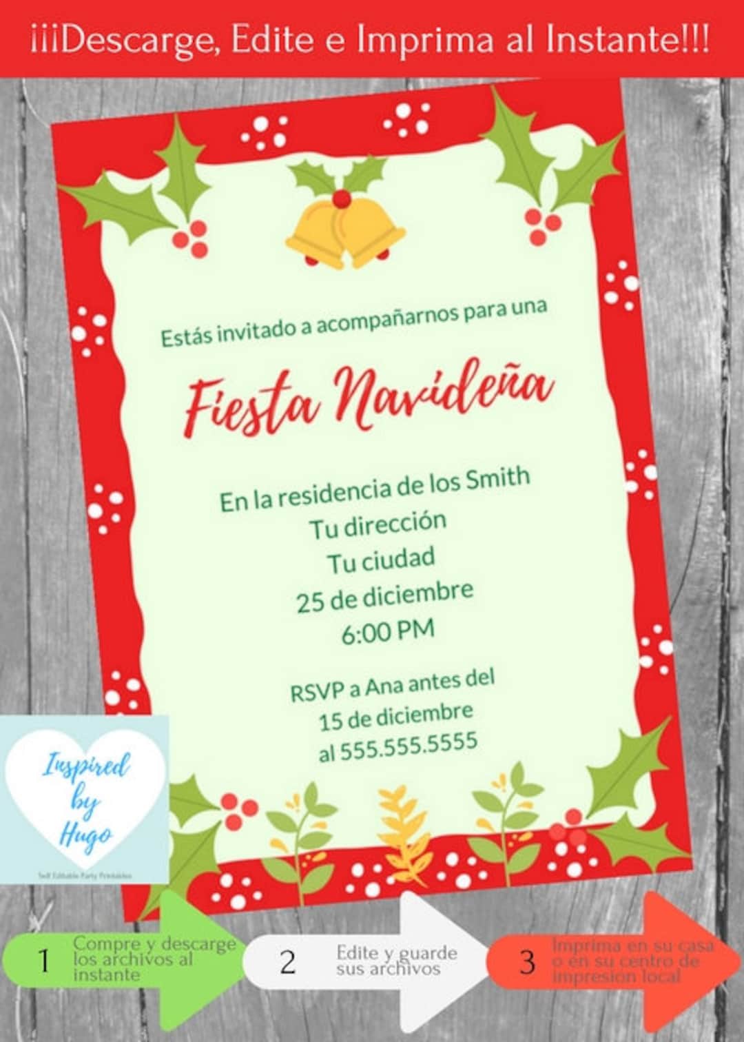 Invitación Fiesta Navideña, Invitación Fiesta Familiar Empresarial, Ideas Posada Navideña ...