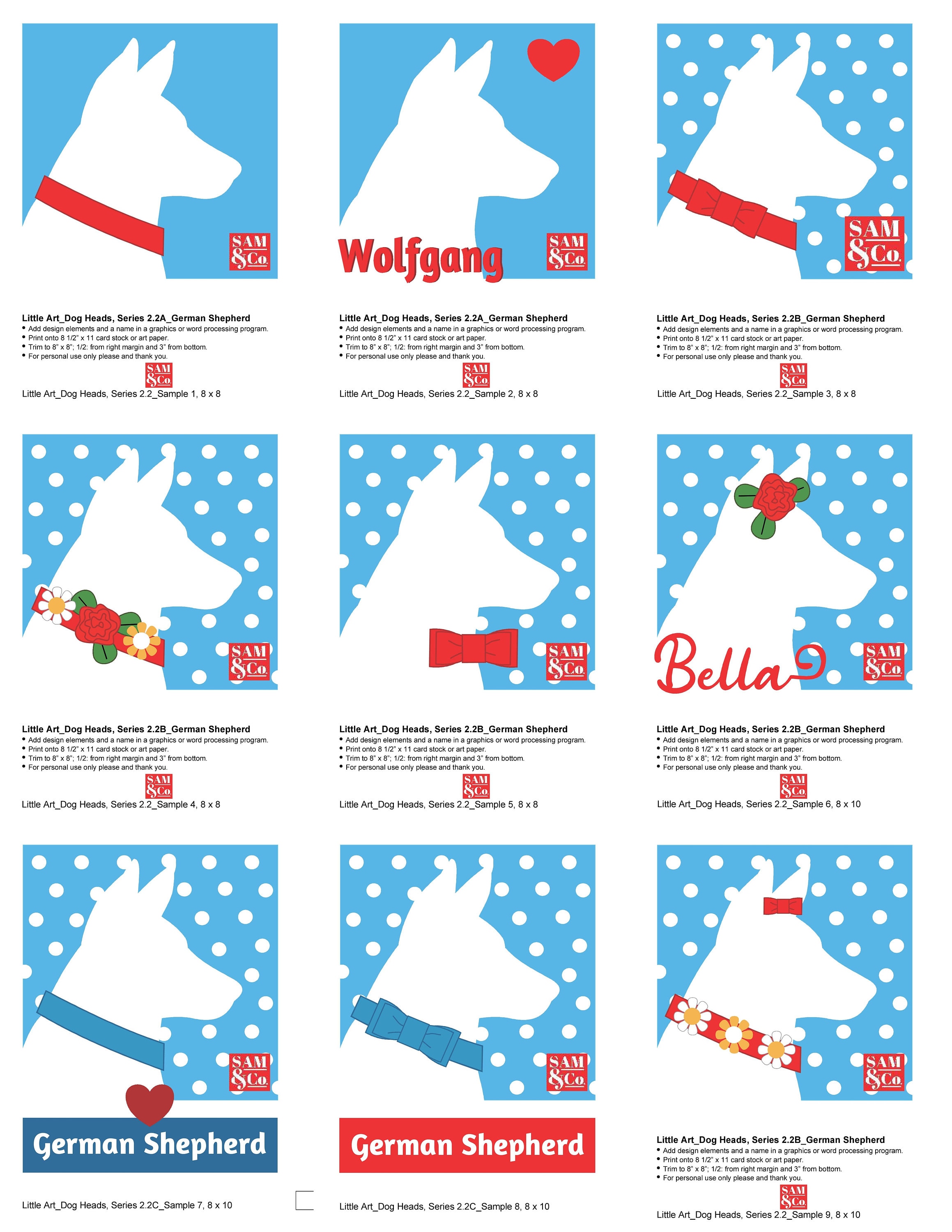 Design Your Own Dog Art PERSONALIZED Dog Clip Art No. 2.2 - Etsy