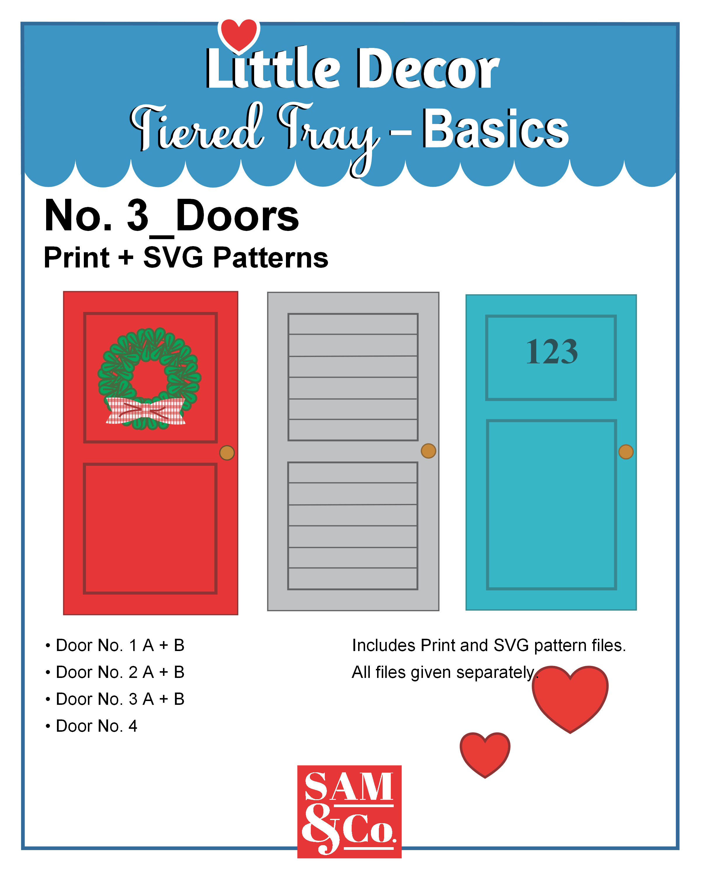Tiered Tray Decor Set 1: Windows Doors Shutters Ladders Palettes Fences ...