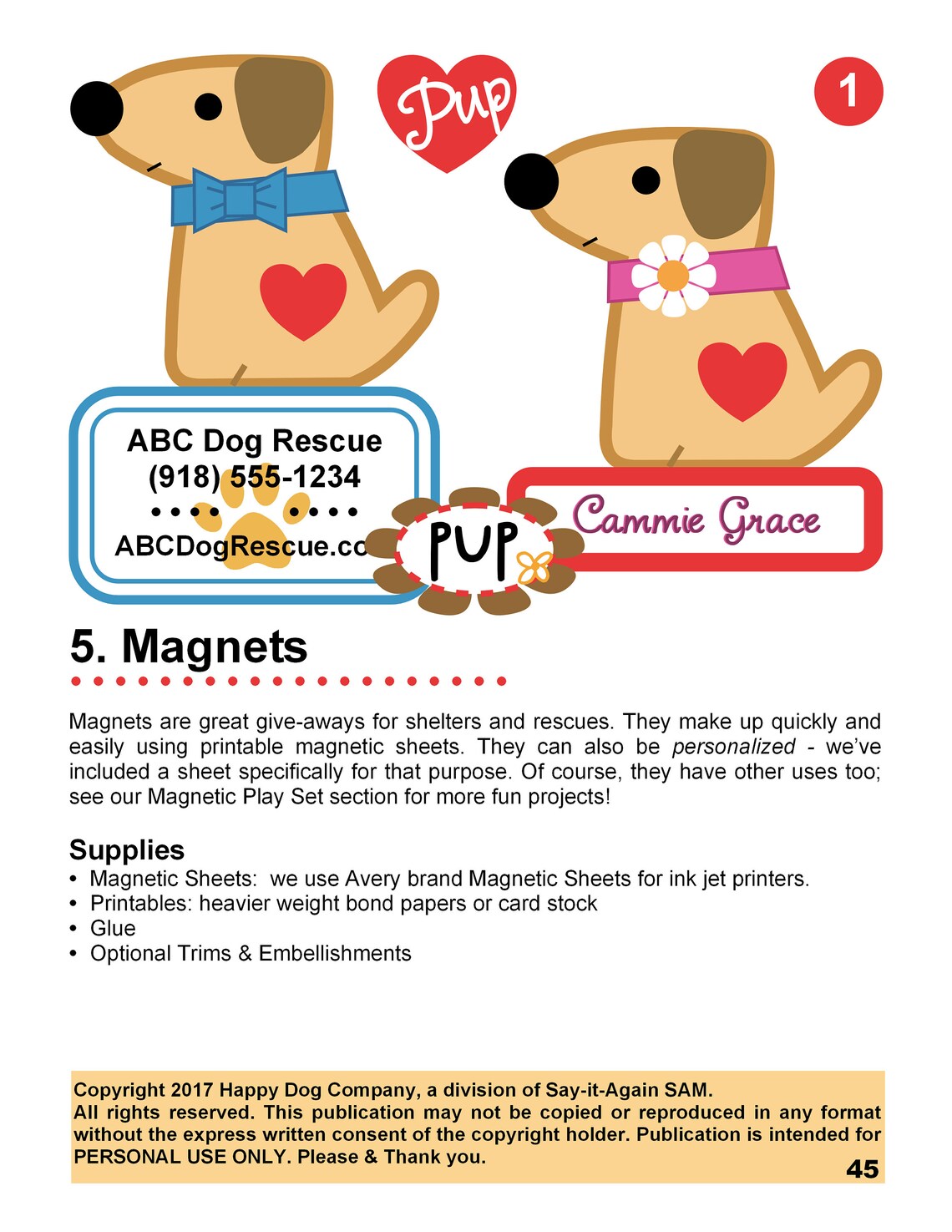 PUP Paper Crafts & Printables_dog Art, Dog Dog Clip Art, Paper Crafts ...