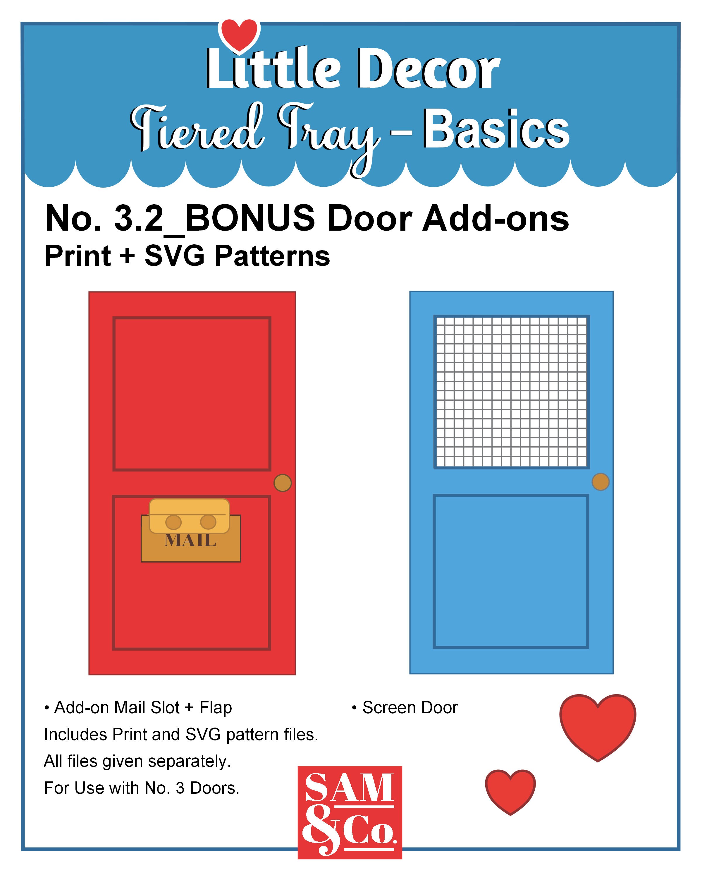 Tiered Tray Decor Set 1: Windows Doors Shutters Ladders Palettes Fences ...