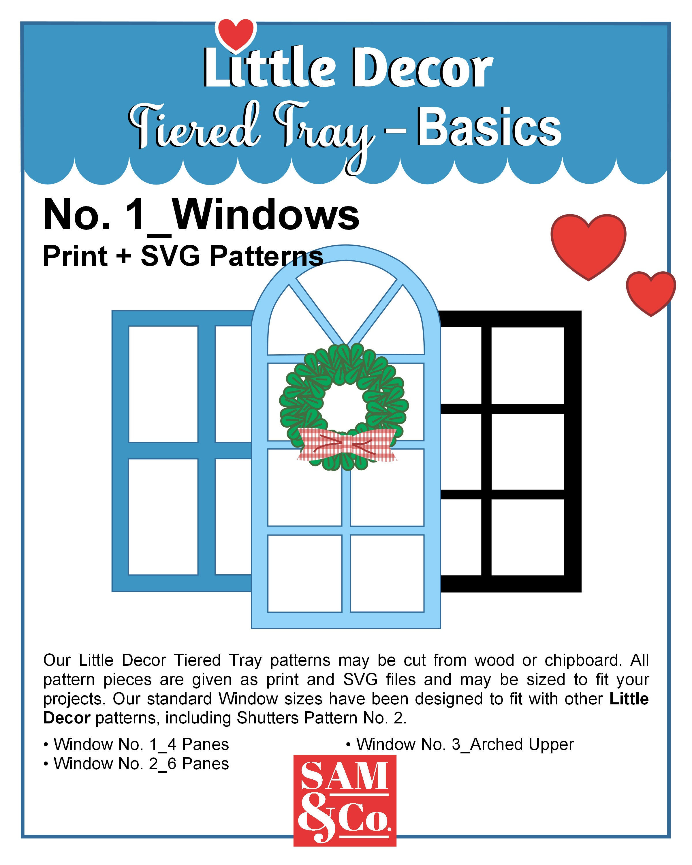 Tiered Tray Decor Set 1: Windows Doors Shutters Ladders Palettes Fences ...