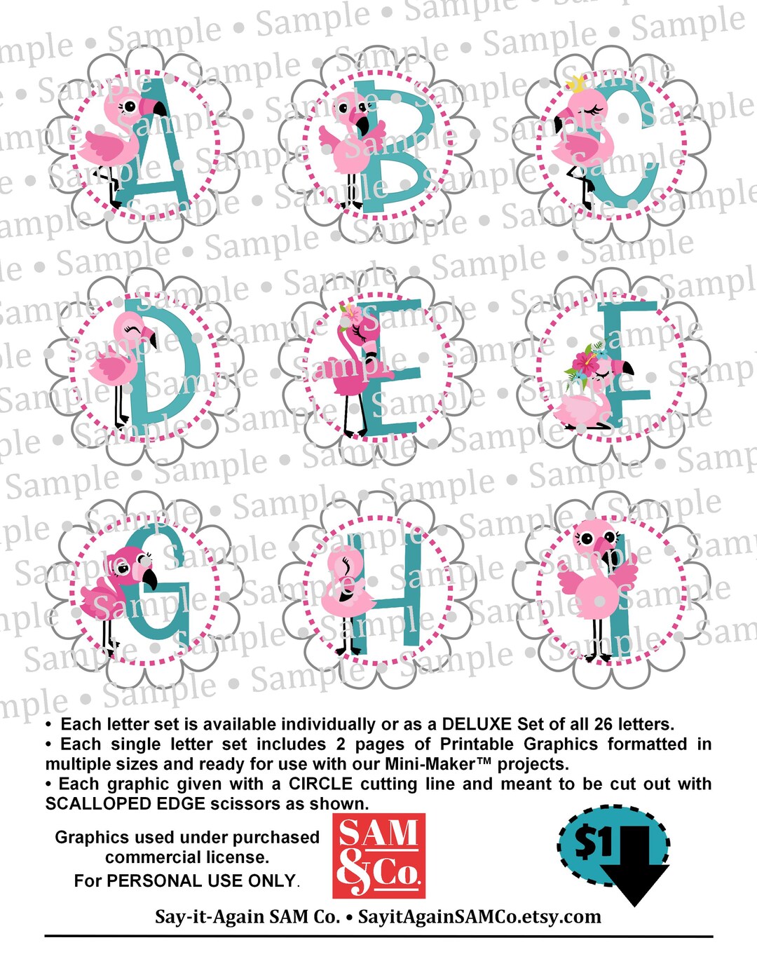 Craft Patterns & Printables _ Initial Monograms Alphabet Set, Letters A ...