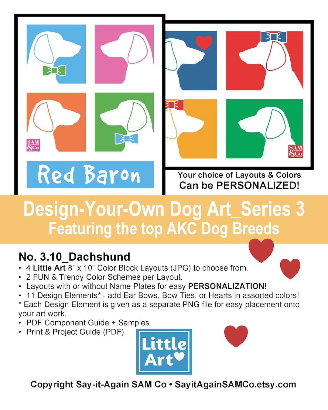 Design Your Own Dog Art * PERSONALIZED Dog Clip Art * No. 3.10 ...