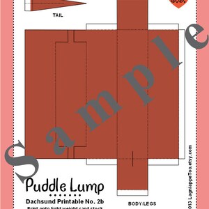 Paper Dachshund _ DOG Paper Craft - Patterns + Printables _ Super CUTE ...