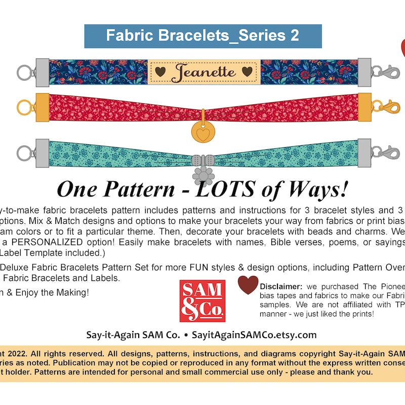 Fabric Bracelet - Etsy
