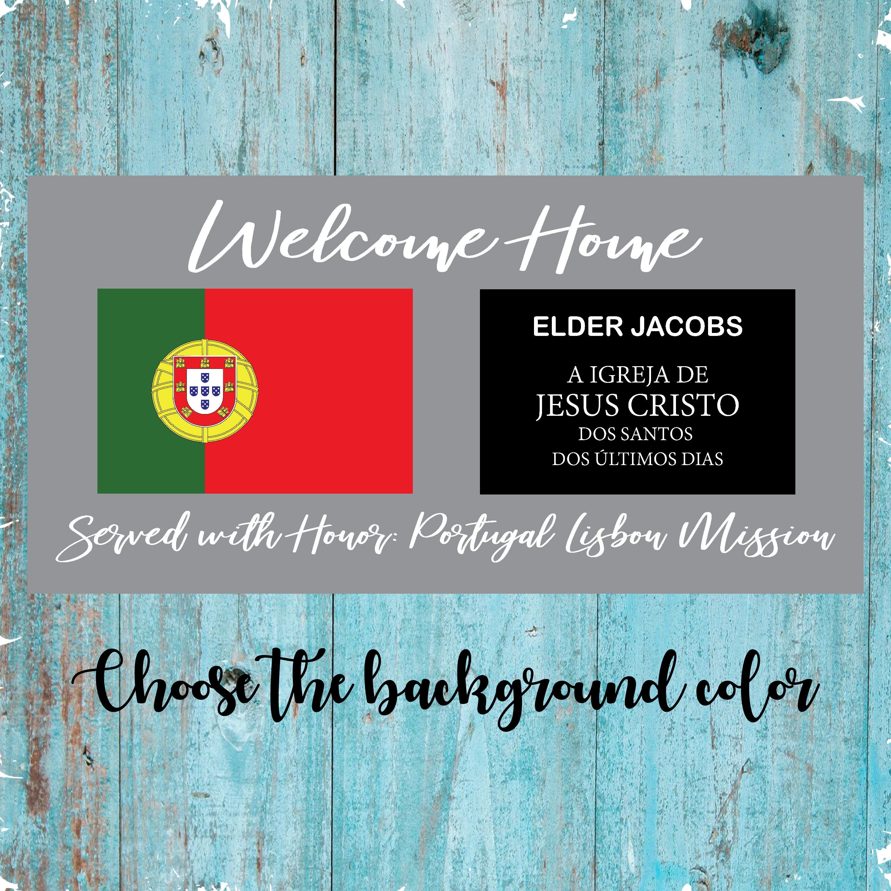 Welcome Home Missionary Banner: Personalized Vinyl Sign - Etsy